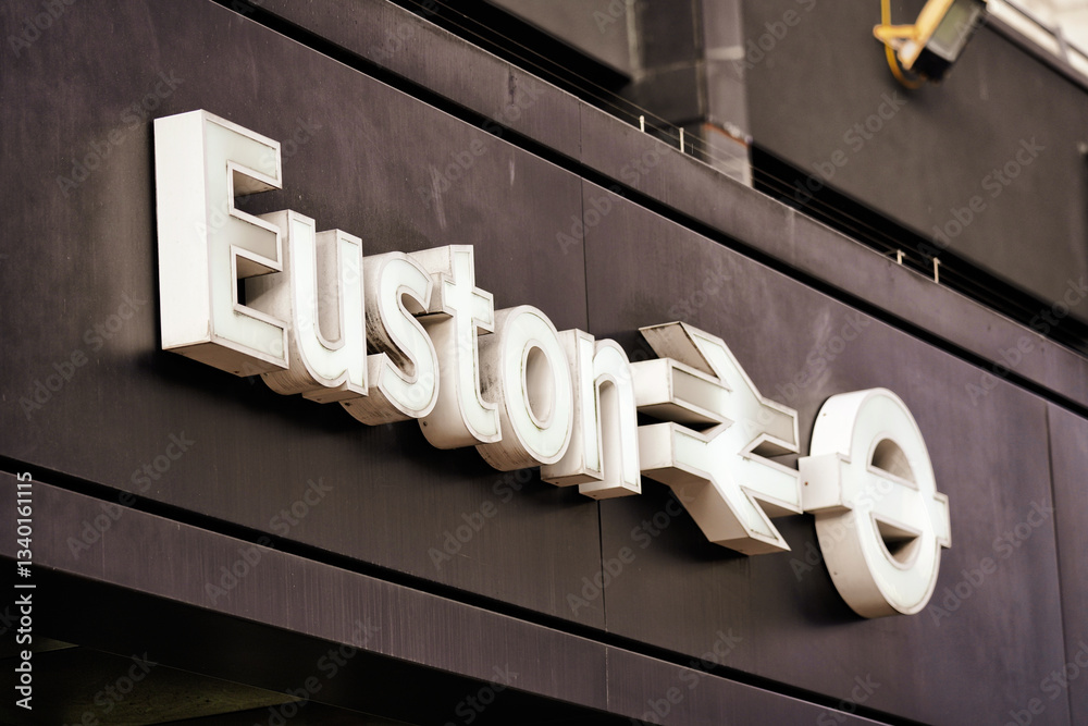 The Euston Train Station Logo; London Transportation National Rail ...