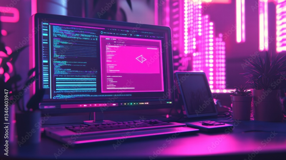 Retro old computer user interface,Pink Y2K computer window page and ...