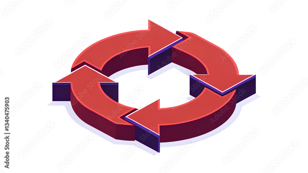 ESG BCG SDGs 3D circular arrows representing recycling and ...