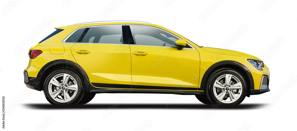 Audi A3 Allstreet car side view isolated on transparent background. PNG ...