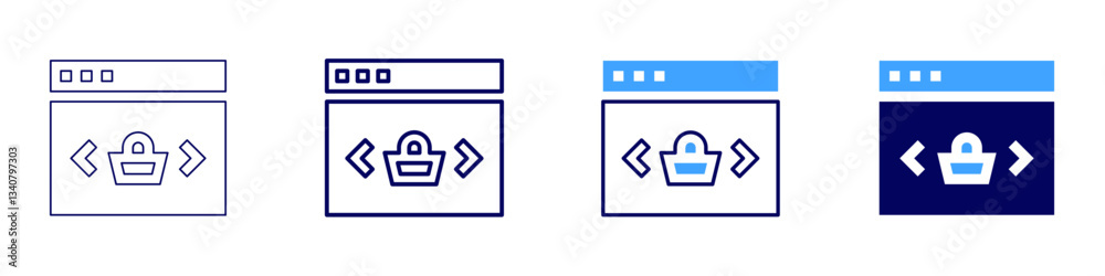 Push notification campaigns icon in 4 different styles. Thin Line, Line ...