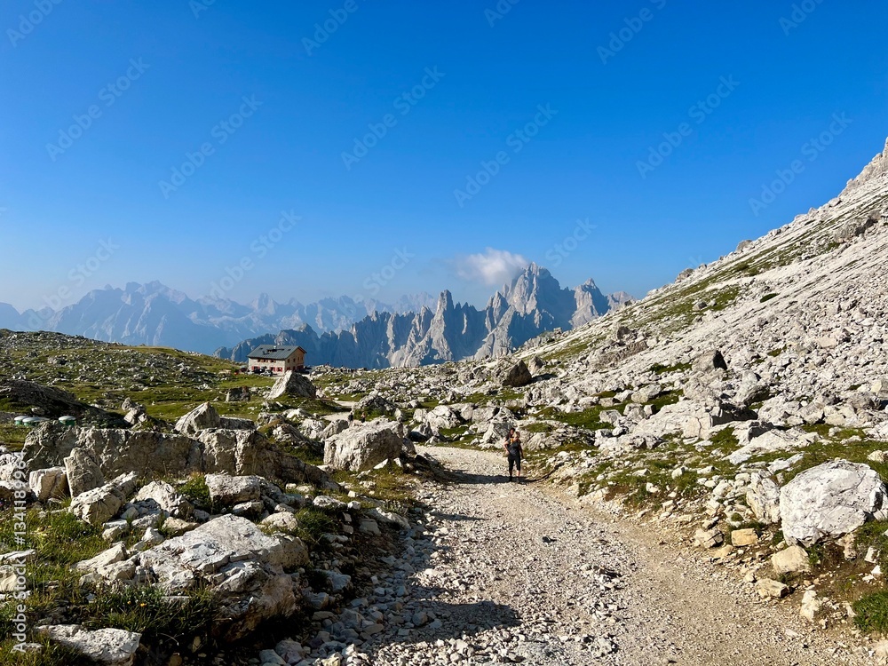 Famous Italian National Park Tre Cime di Lavaredo. Hikes in the ...