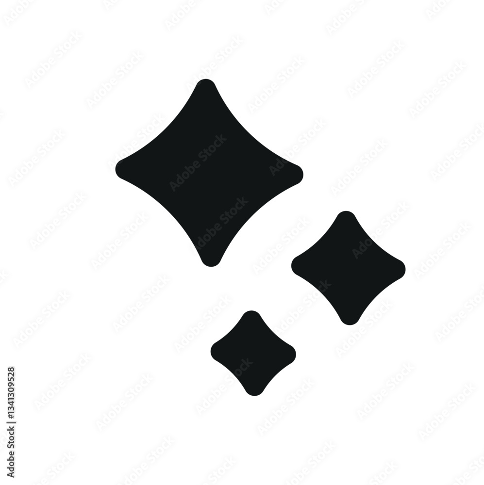 Generate icon. AI stars. Artificial intelligence logo. Machine learning. Generate image and text ...