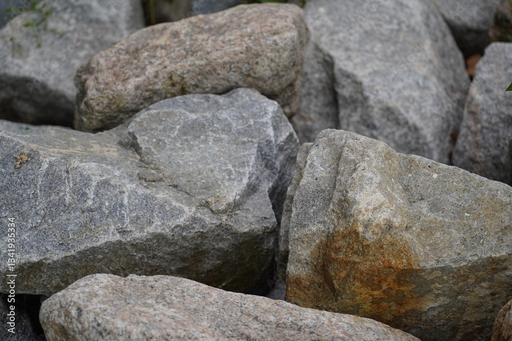 Стоковое фото «Granite is a coarse-grained igneous rock composed mainly ...