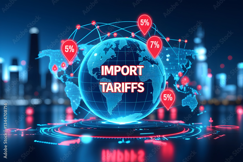 Global Import Tariffs: Digital Visualization of Trade Network ...