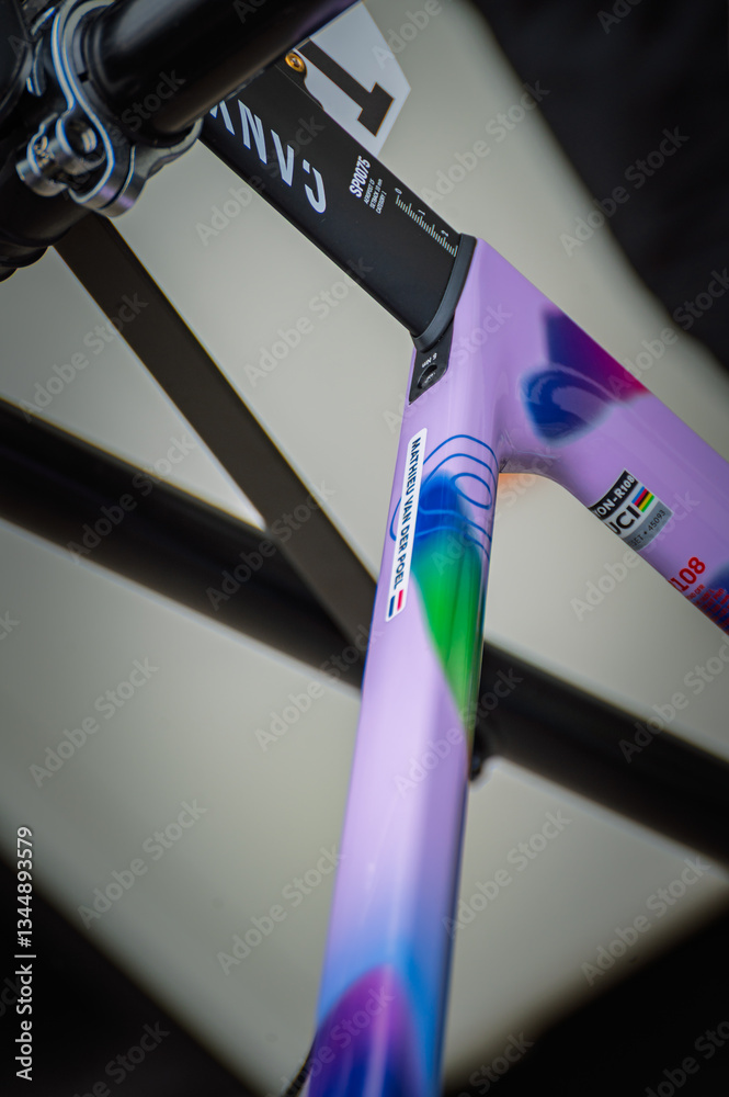 Italy, March 15, 2025: beautiful and very expensive racing bicycles on ...