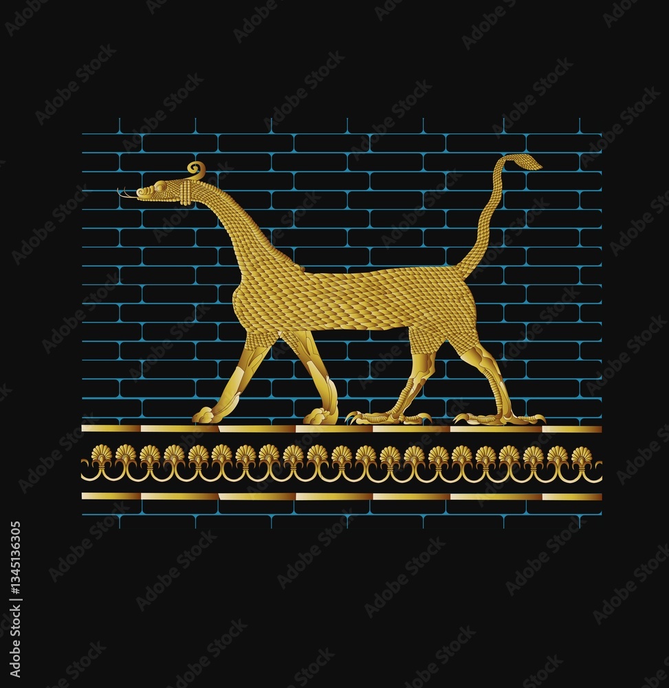 The dragon from the Ishtar Gate, which was built by Nebuchadnezzar II ...