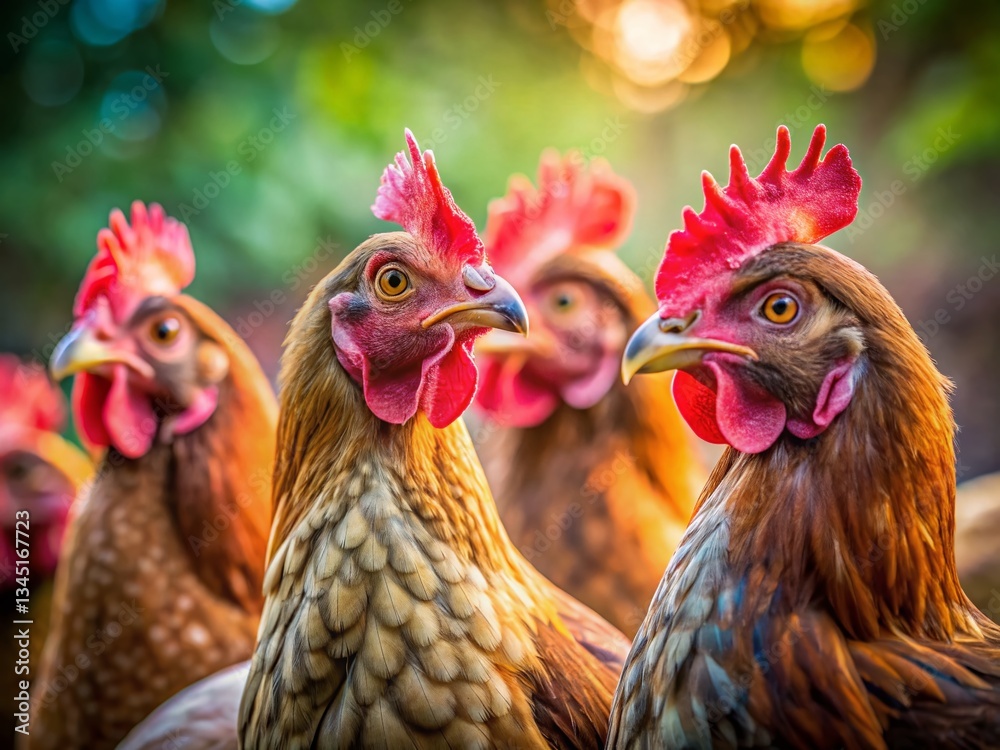 Adorable Hen Portraits: Farm Birds, Chickens, Poultry, Backyard Birds ...