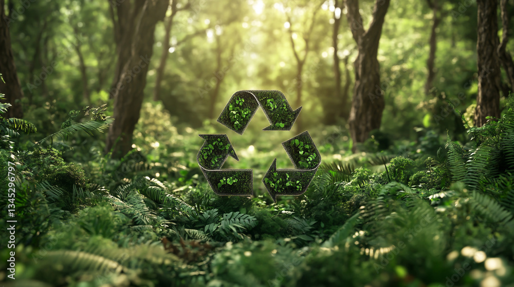 Ecosystem Restoration and World Environment Day Concept – A 3D Tree ...