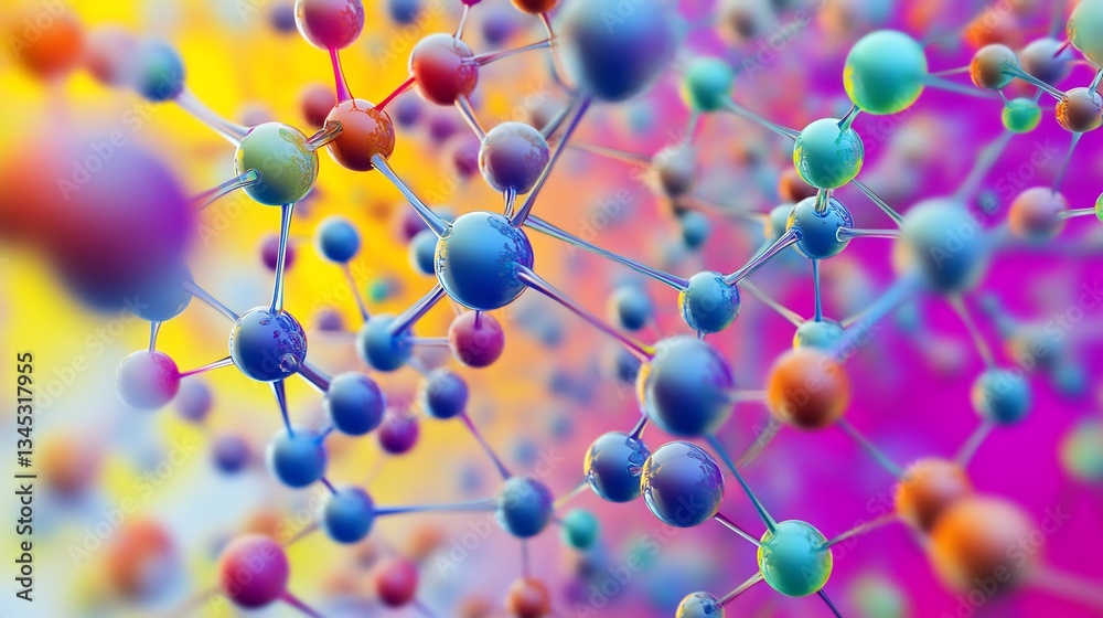 Chiral molecule stereochemistry visualized in 3D showing optical ...