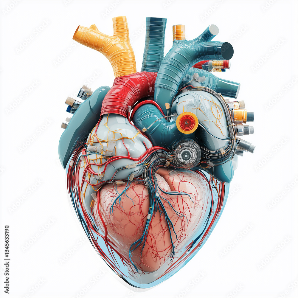 Bionic organ prosthetics design. Bioengineering. Artificial organ. Clip ...