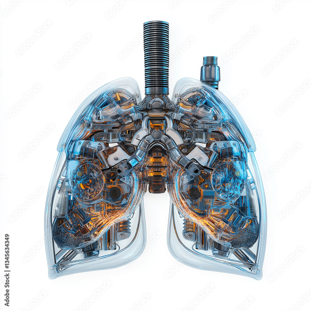 Bionic organ prosthetics design. Bioengineering. Artificial organ. Clip ...