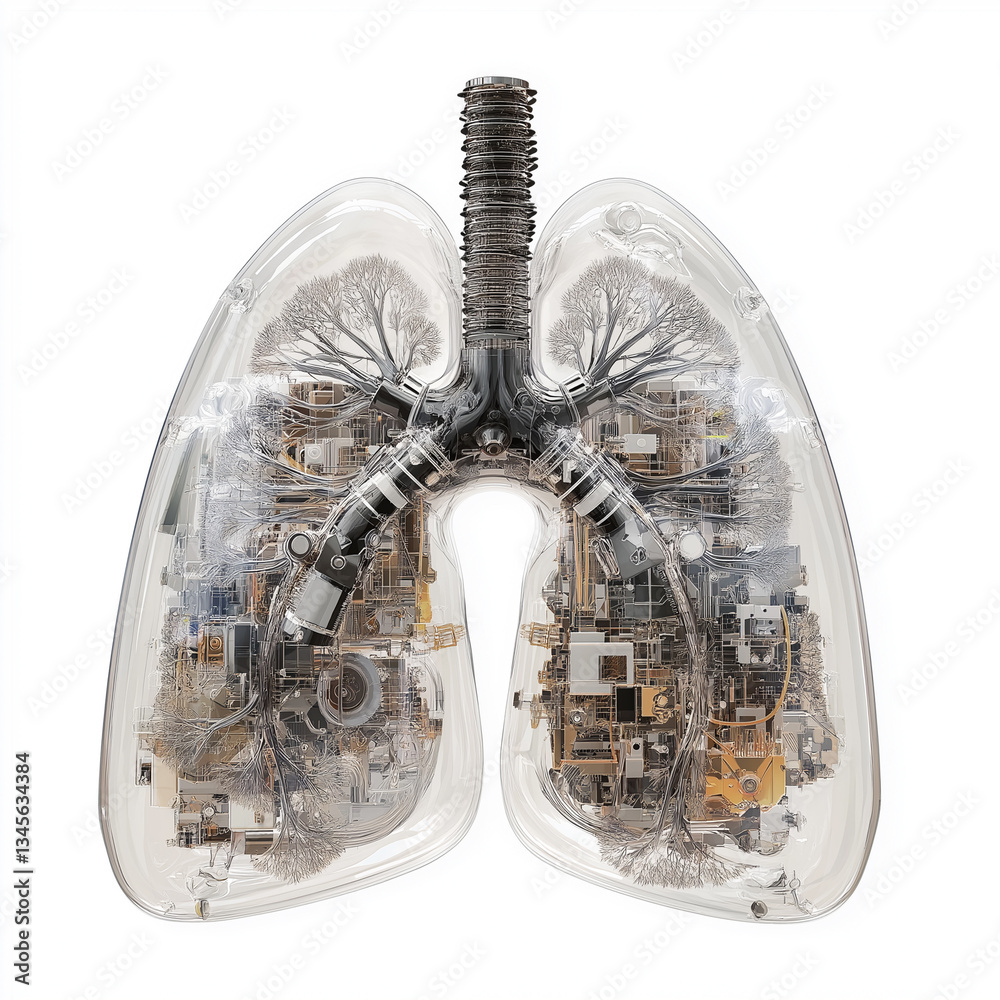 Bionic organ prosthetics design. Bioengineering. Artificial organ. Clip ...