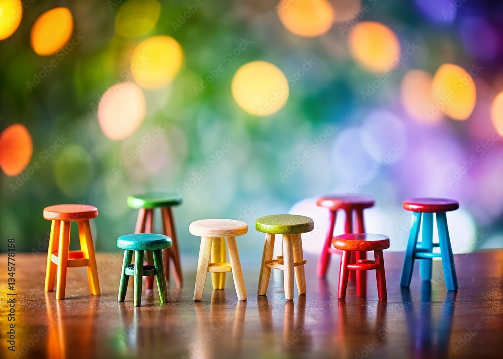 Tilt-Shift Miniature Bristol Stool Chart: Medical Illustration of Fecal ...