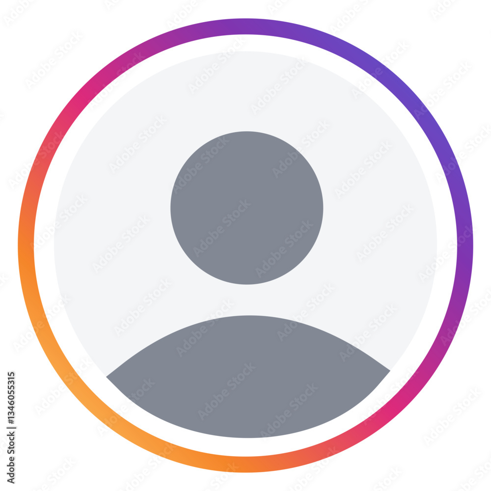 pink circular frame for profile picture as in Instagram logo Instagram ...