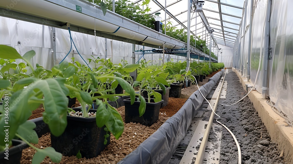 Smart fertigation system combining irrigation and fertilization in a ...