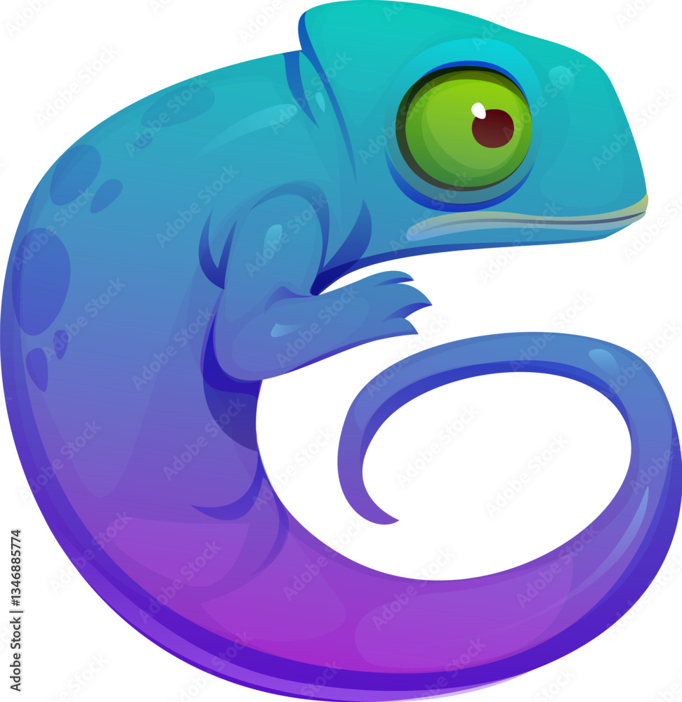 Cartoon Mexican font chameleon lizard letter G. Latin America fiesta ...