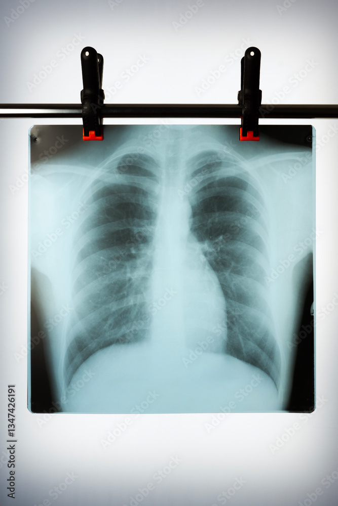 Stock-Foto „Negative chest x-ray. Diagnosis of diseases such as ...