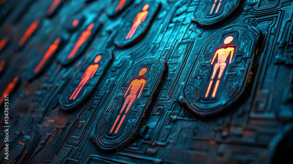 On a futuristic motherboard, a microchip displays the Reload Technology ...