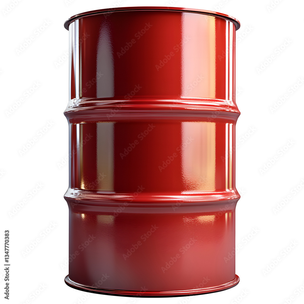 Isolated red metal oil drum png oil container png bitumen barrel png ...