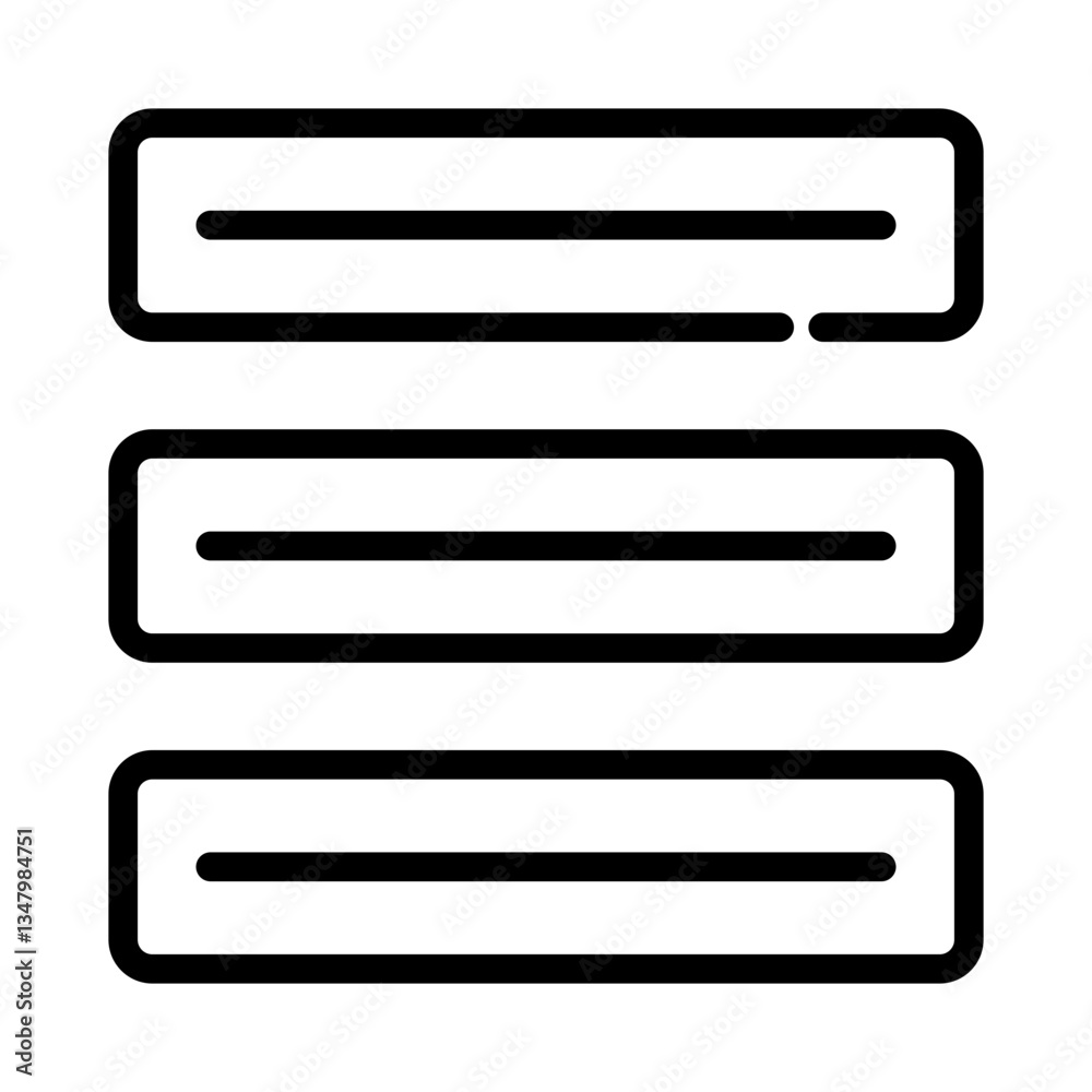 hamburger menu icon Stock Vector | Adobe Stock