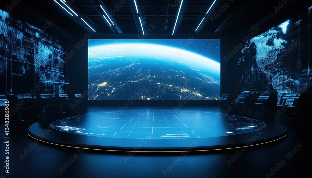 Agentic AI Control Room with Global Data Visualization and Earth ...