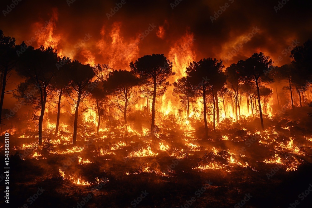 Evacuation announcement due to forest fire : Panic and evacuation of ...