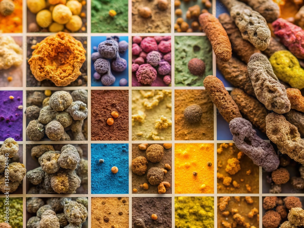 Adult Stool Color Chart: Macro Photography of Fecal Samples for Medical ...