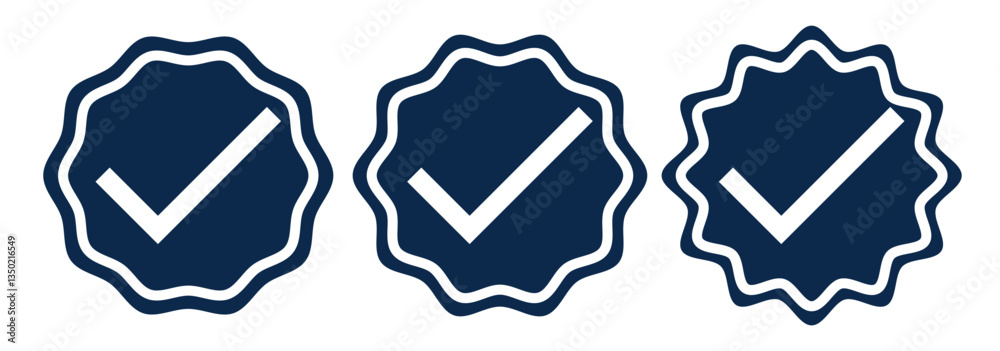 check box icon with correct, accept checkmark icons blue tick box ...
