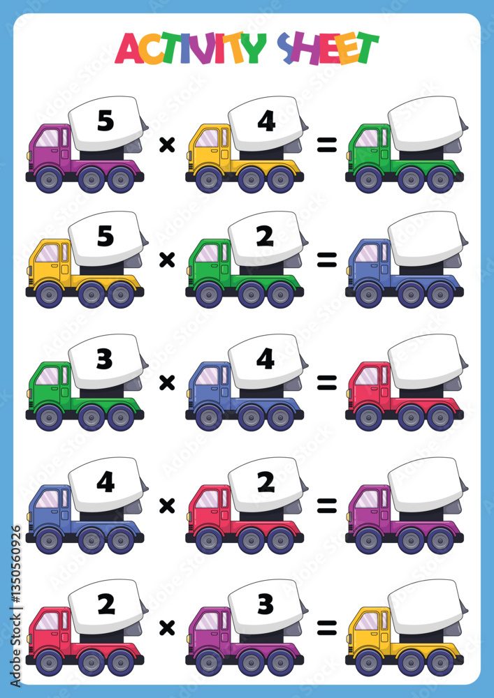 Math Worksheet educational how many activities for children. Learning ...