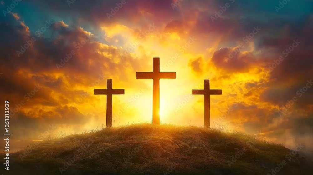 Exploring the Symbolism of the Three Crosses at Sunset: A Profound ...