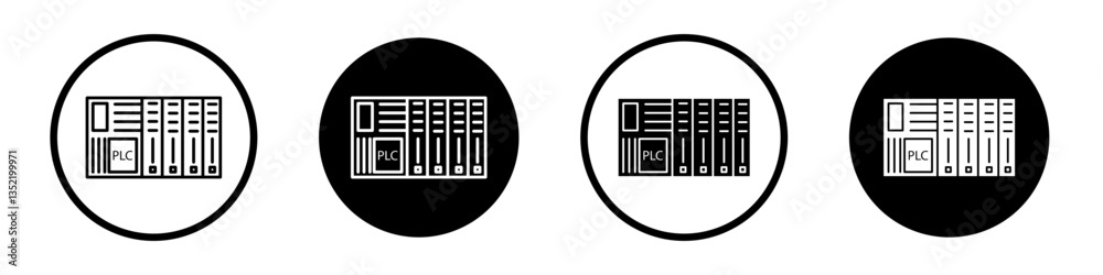 PLC icon editable vector set Stock Vector | Adobe Stock