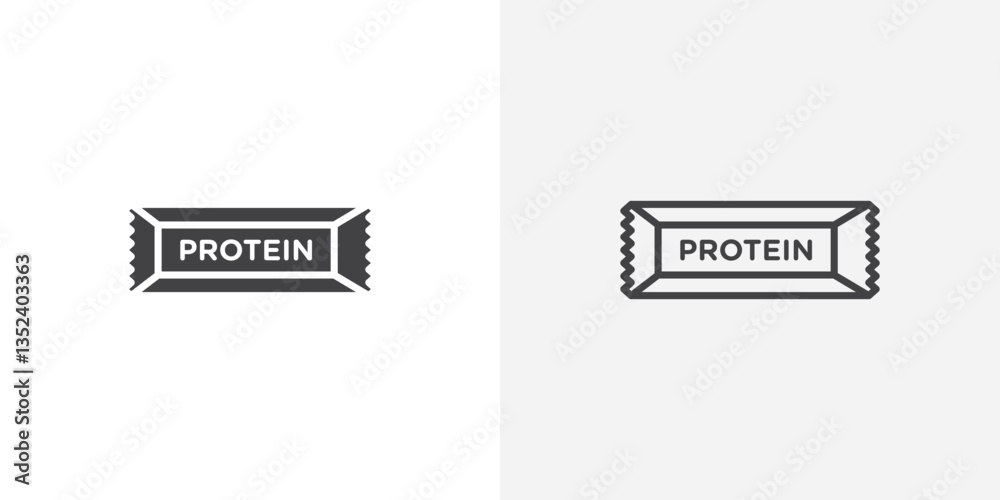Protein bar Icon set. vectors for apps and website designs Stock Vector ...