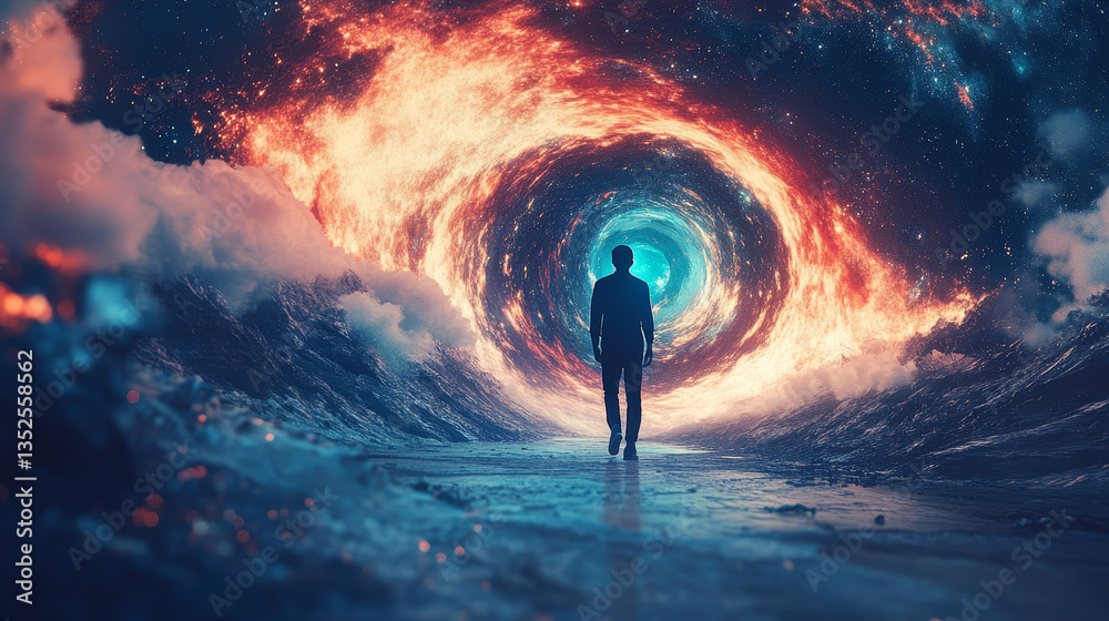 Cloud And Edge Computing Technology Concept With Cybersecurity Data Protection System People