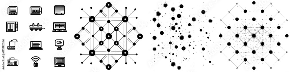Infographic representing network connectivity and technology trends in ...