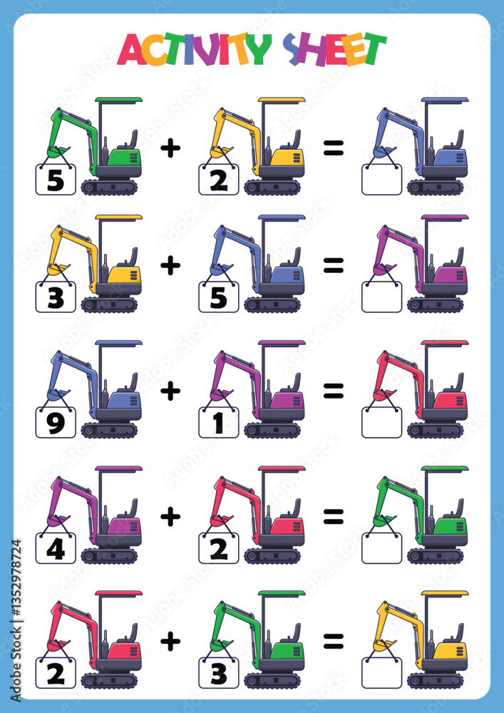 Math Worksheet educational how many activities for children. Learning ...
