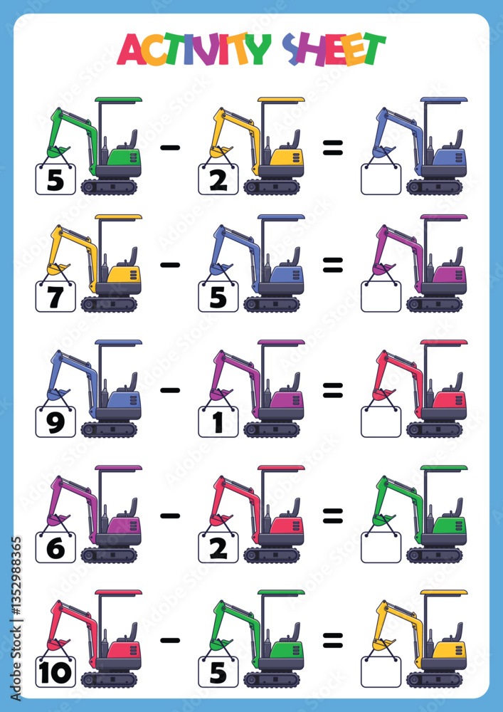 Math Worksheet educational how many activities for children. Learning ...