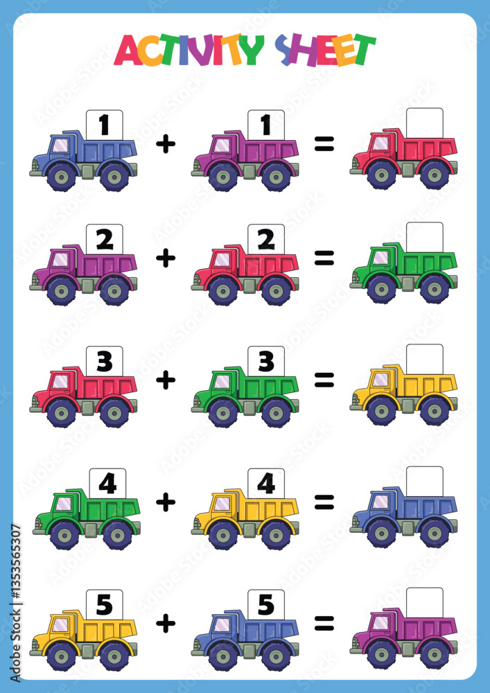 Math Worksheet educational how many activities for children. Learning ...
