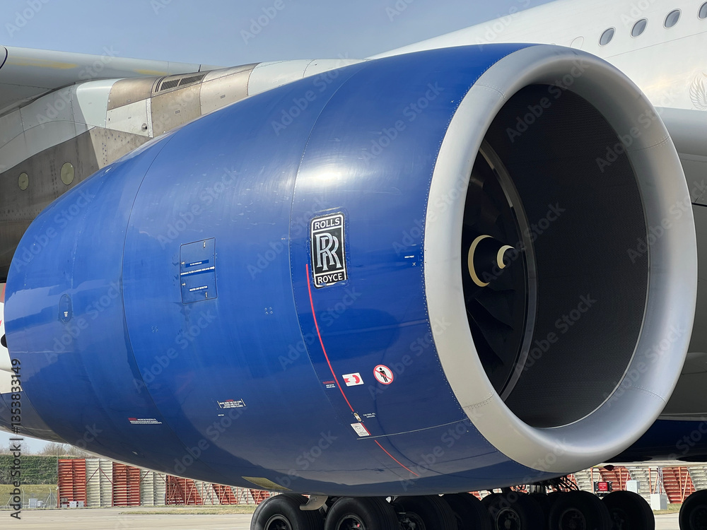 Foto de Stock British Airways Airbus A380 Rolls Royce Trent 900 ...