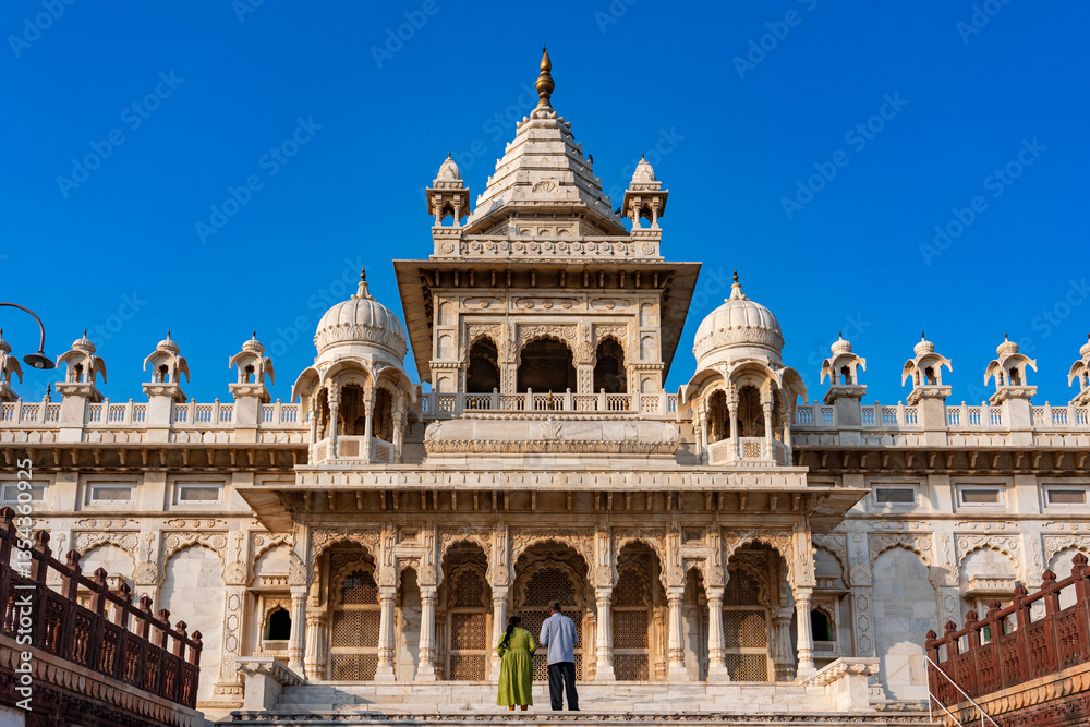 India. State of Rajasthan. Jodhpur. The Jaswant Thada Cenotaph, built ...