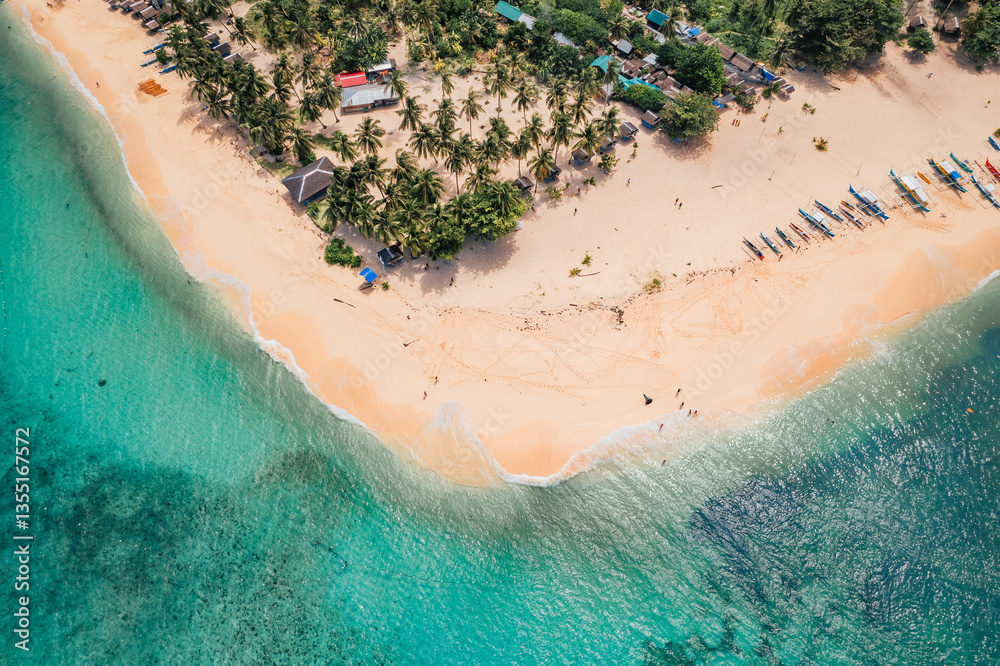reathtaking Aerial View of Daku Island, Siargao – A Tropical Haven with ...