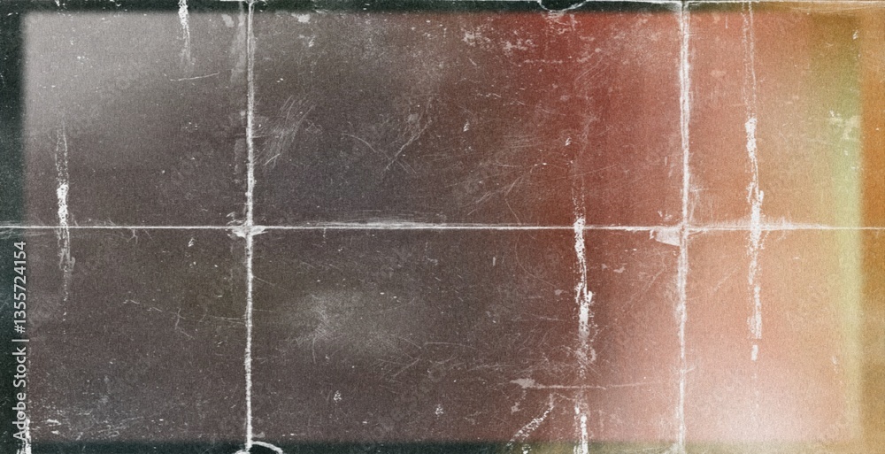 Noise scratched dusty old photo film overlay. Old film. Gray color ...