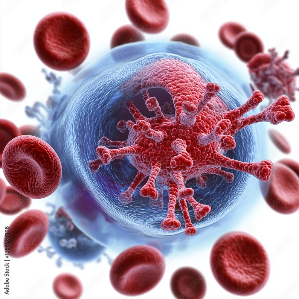 Apoptosis cell mechanism death pathway. Mitochondria biological. 3D ...