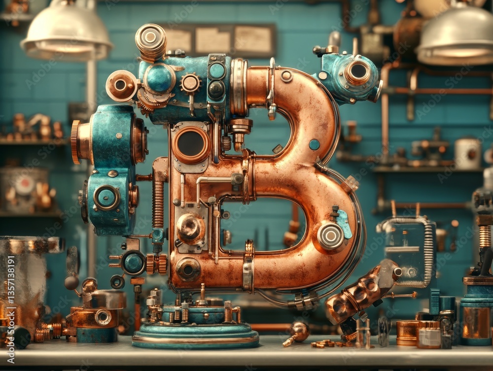 The themes include robots, steampunk, volumetric, realistic, alphabet ...