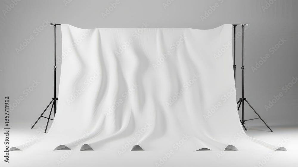 smooth white studio background with controlled lighting setup for ...