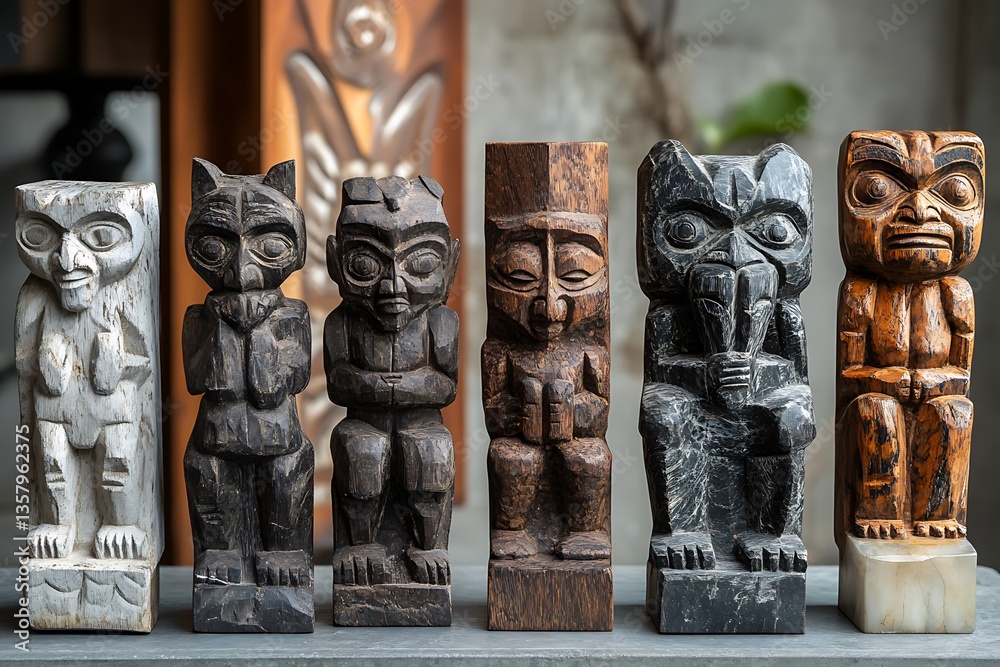 great cultural and soulful value of noble totem etched with fine ...