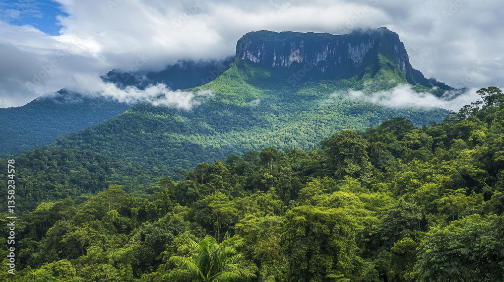 Lush Green Forests Tropical Rainforests: Dense, green forests full of ...