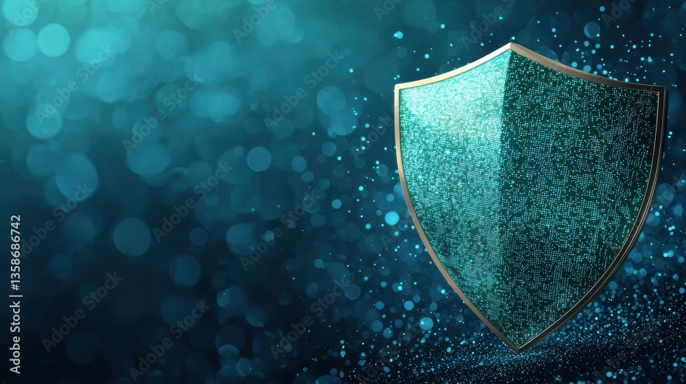 Security Firewall and Shield Icon Shield icon protecting a network of ...