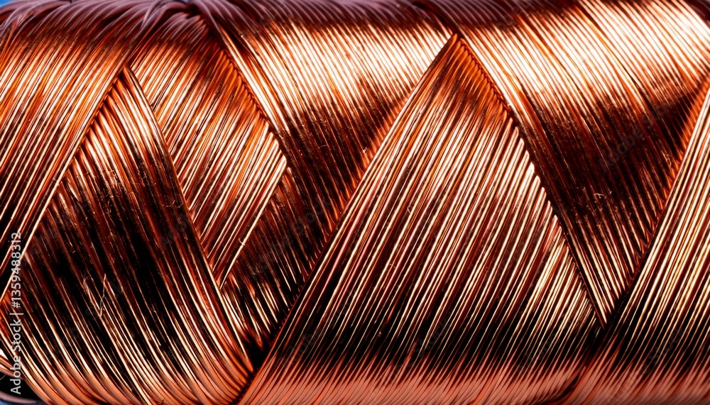 twisted copper wire coil close up for creative craft projects Stock ...