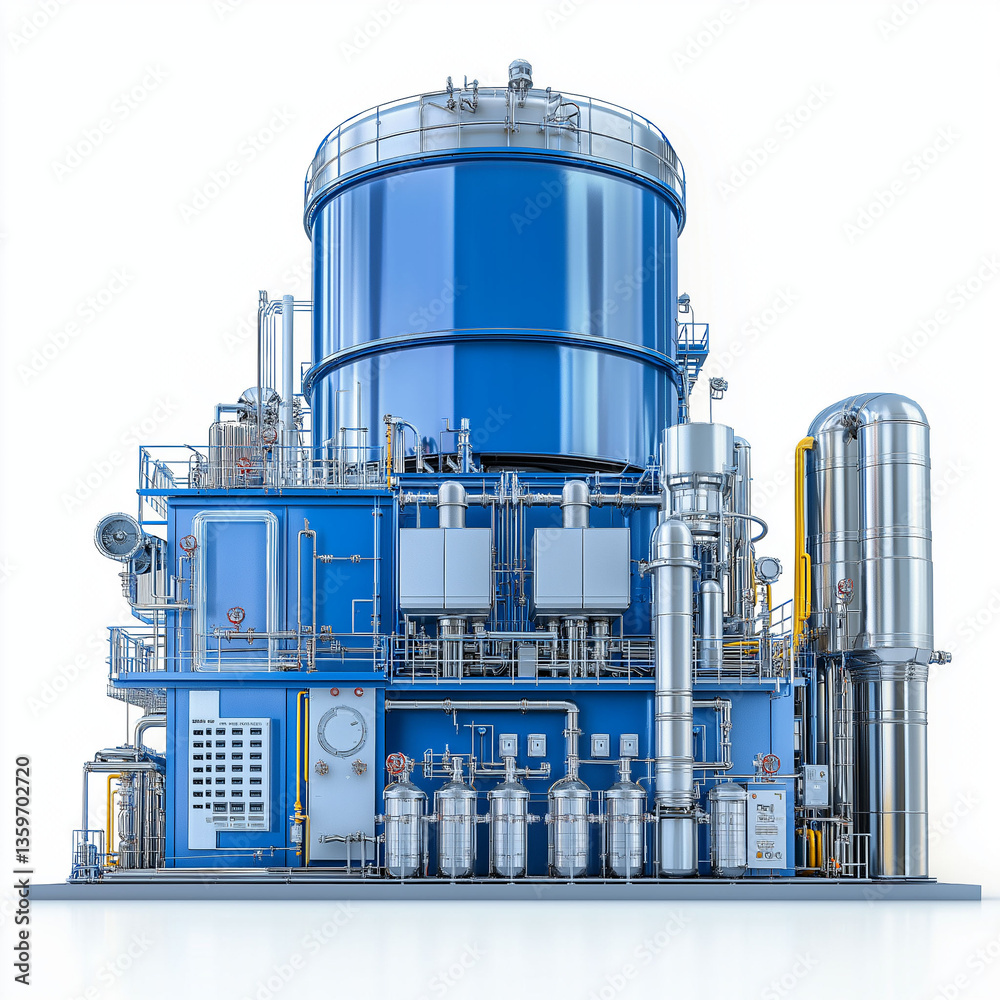 Small Modular Reactor nuclear grid energy. SMR. Electricity renewable ...
